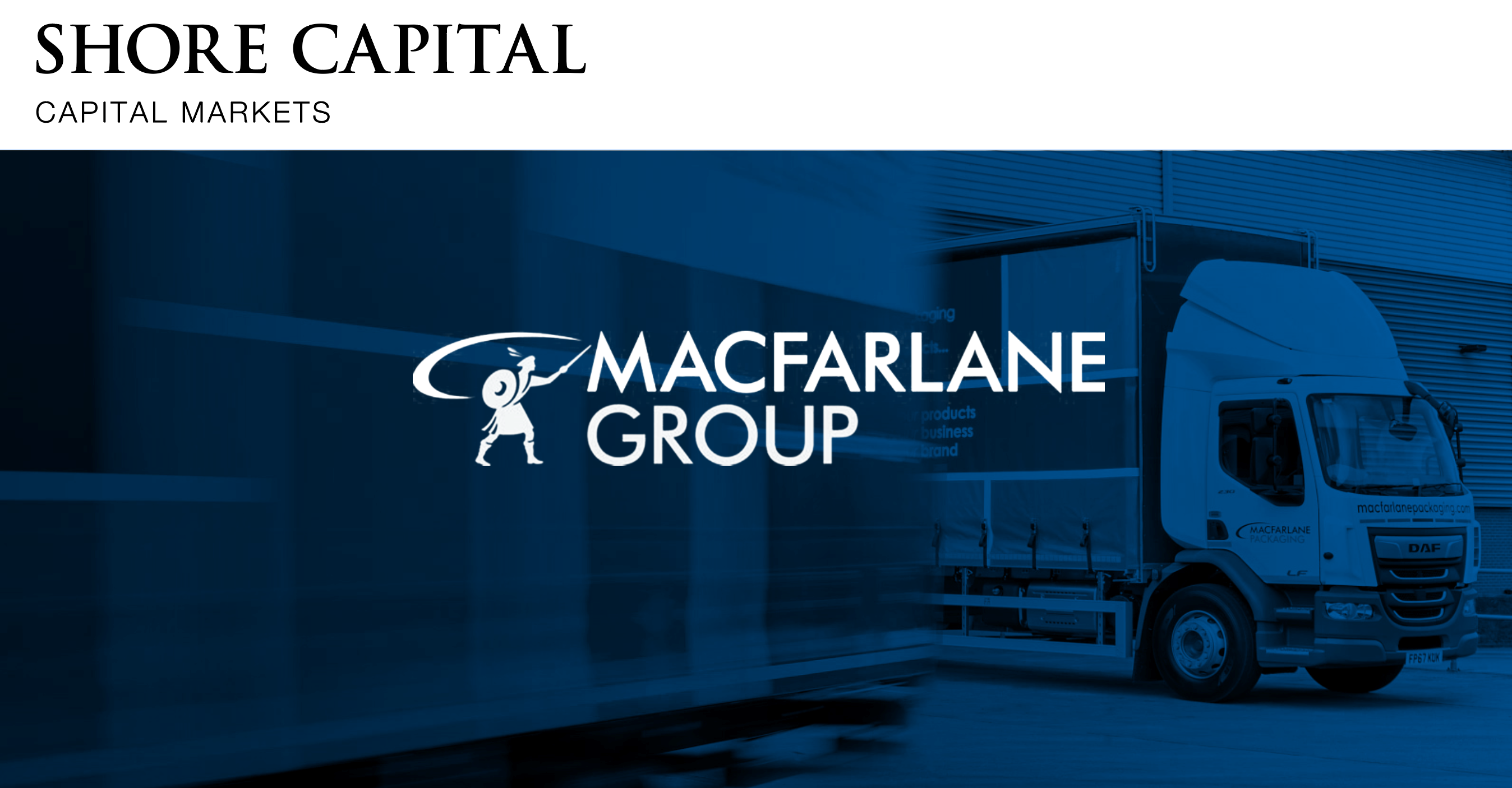 Macfarlane Packaging Logo DAF CF Rigid Curtainsided Truck Macfarlane